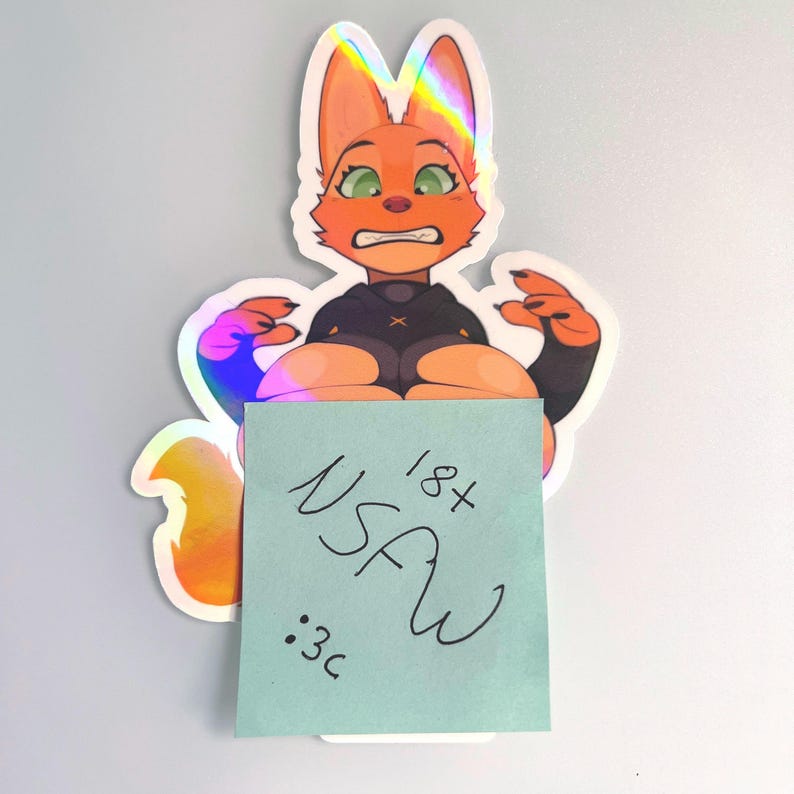 Diane Sexy Female Fox NSFW Sticker - Etsy