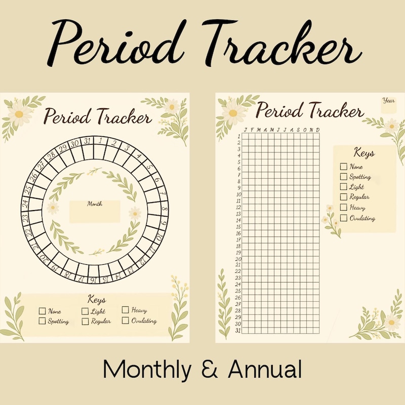 Vintage Period Tracker - Etsy