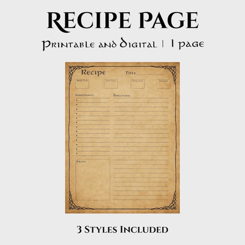 Witch Recipe Templates - Etsy UK