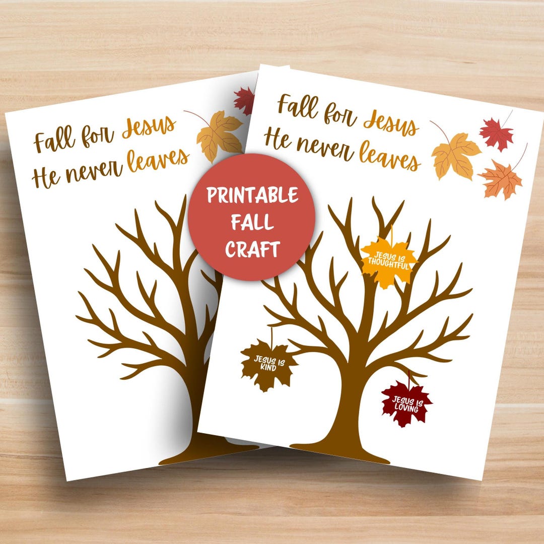 Fall for Jesus Bible Activity, Christian Fall Craft for Kids, Sunday ...