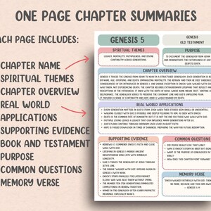 Genesis Bible Study Guide PDF | Chapter-by-chapter Summaries | Digital ...