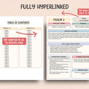 Psalms Bible Study Guide | 150 Chapter Summaries | Digital Download - Etsy