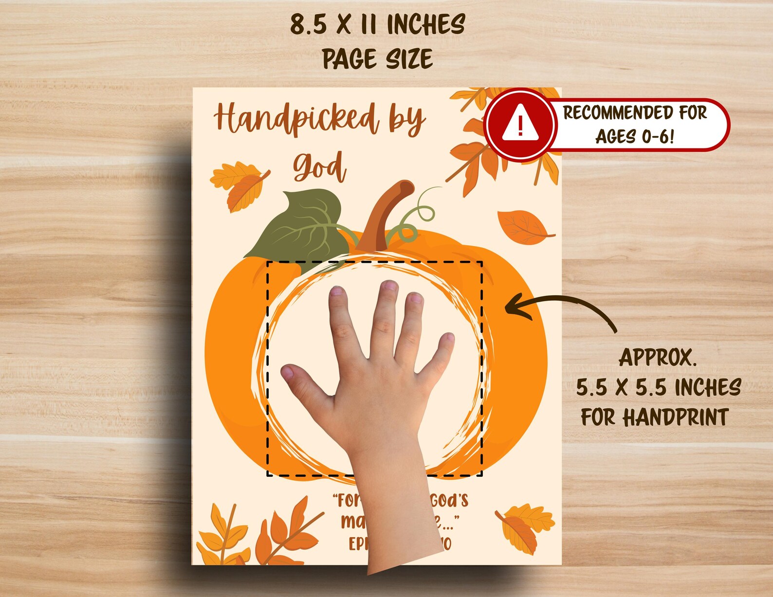 Christian Pumpkin Halloween Handprint Craft - Fall Church Bible Verse ...