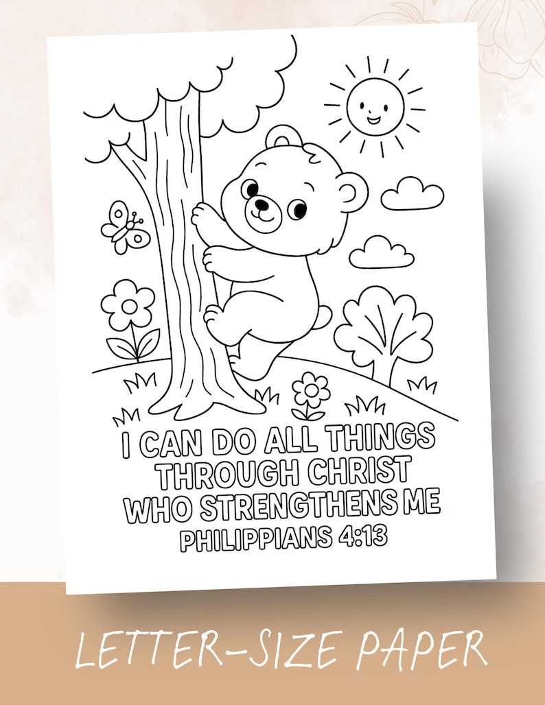 I Can Do All Things Through Christ Philippians 4:13 Coloring Page ...
