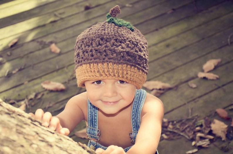 Crochet Pattern for Acorn Hat 5 Sizes Baby to Adult | Etsy