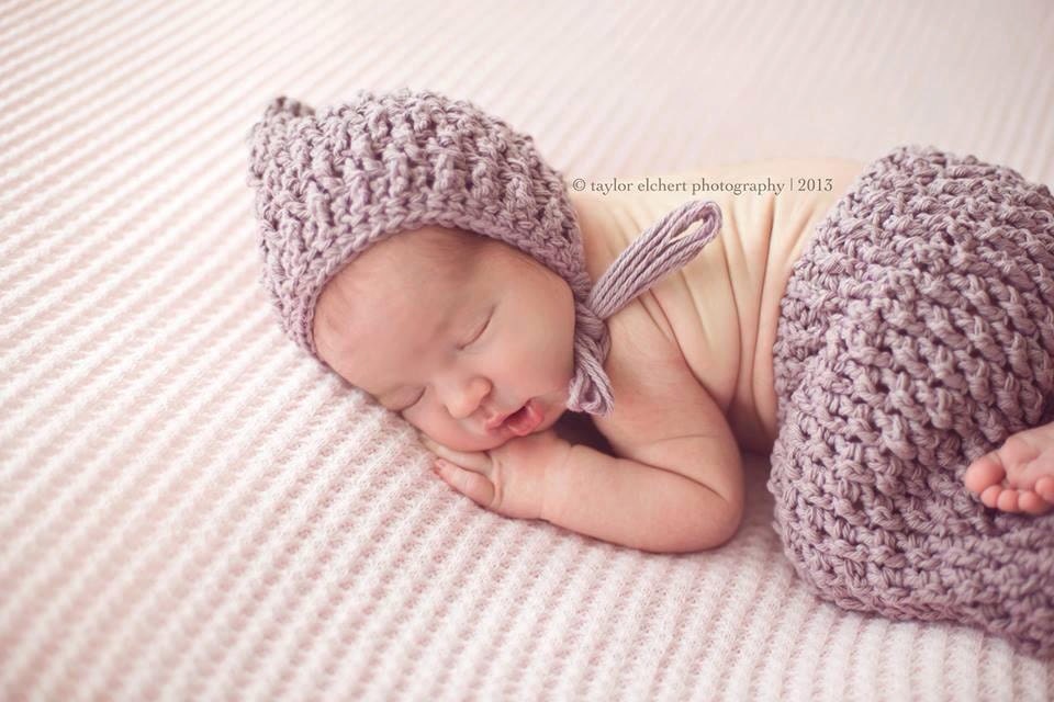 Crochet Pattern for Ripple Stitch Pixie Bonnet Hat | 6 Sizes | Crochet ...