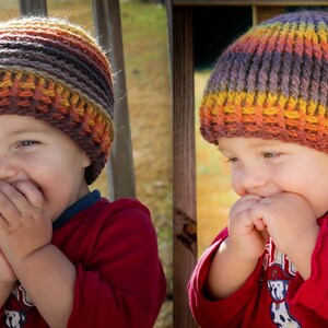 Crochet Pattern for Inside Out Reversible Beanie Hat | 7 Sizes ...