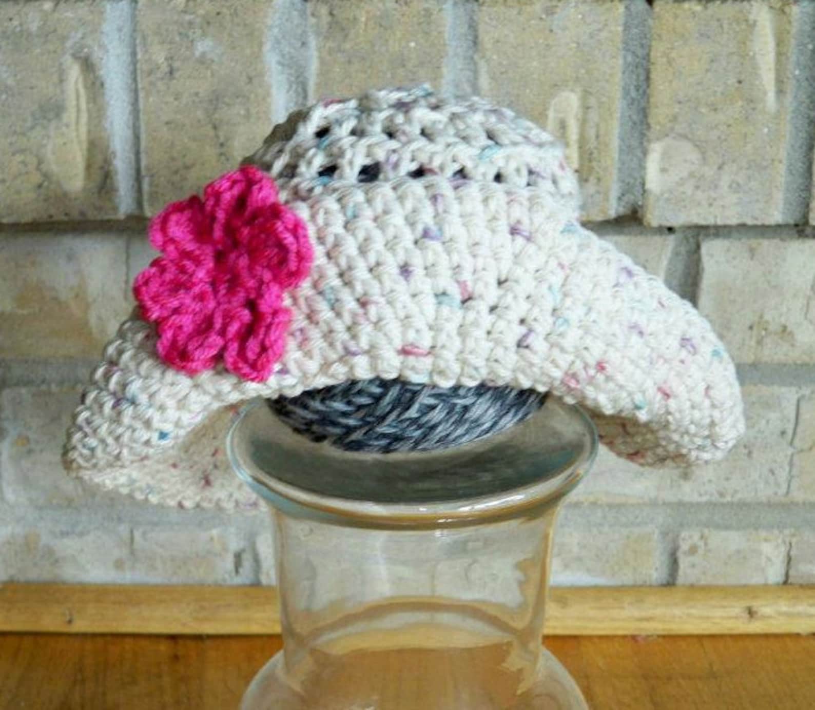 Crochet Pattern for Madeline Sun Hat 5 Sizes Floppy Brim - Etsy