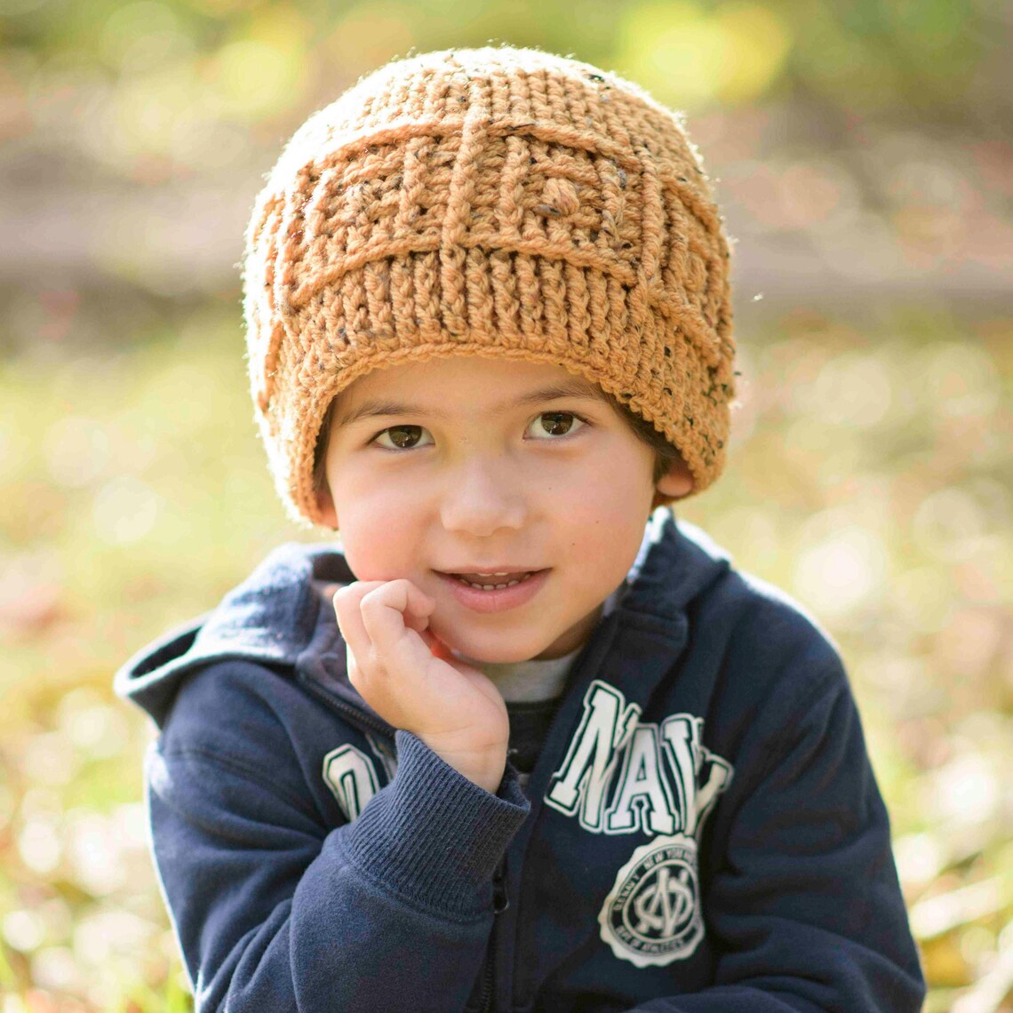 Crochet Pattern for Labyrinth Beanie Hat | 5 Sizes | Crochet Hat ...