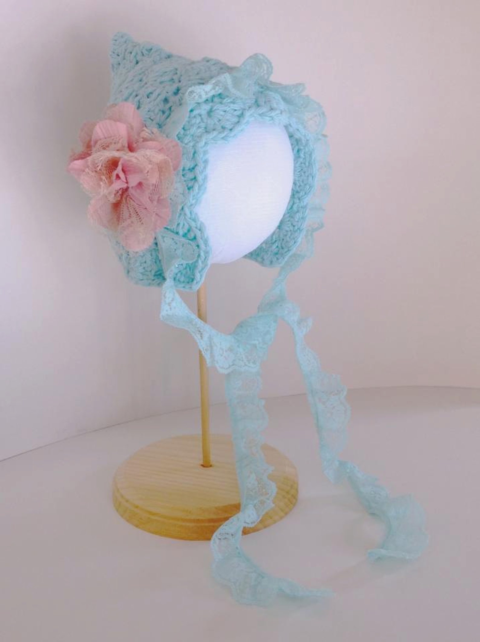 Crochet Pattern for Lacy Pixie Bonnet Hat 6 Sizes Crochet - Etsy