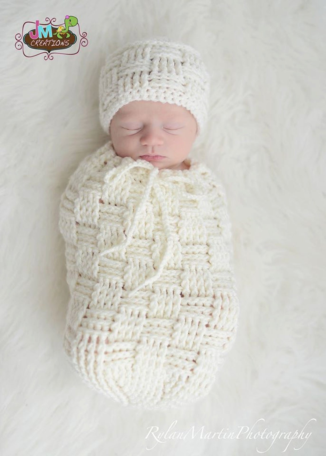 Crochet Pattern for Basket Weave Cocoon Swaddle Sack or Bowl - Etsy