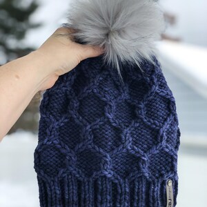 KNIT Pattern for Entangled Beanie | Knitting Pattern PDF Instructions ...