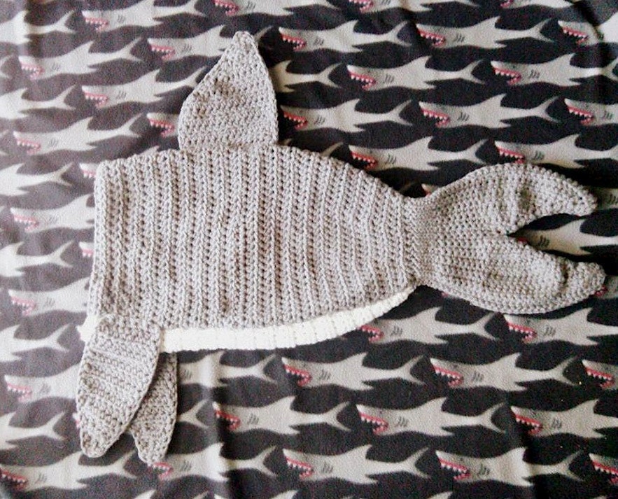 Crochet Pattern for Shark Tail Blanket DIY Tutorial Baby - Etsy