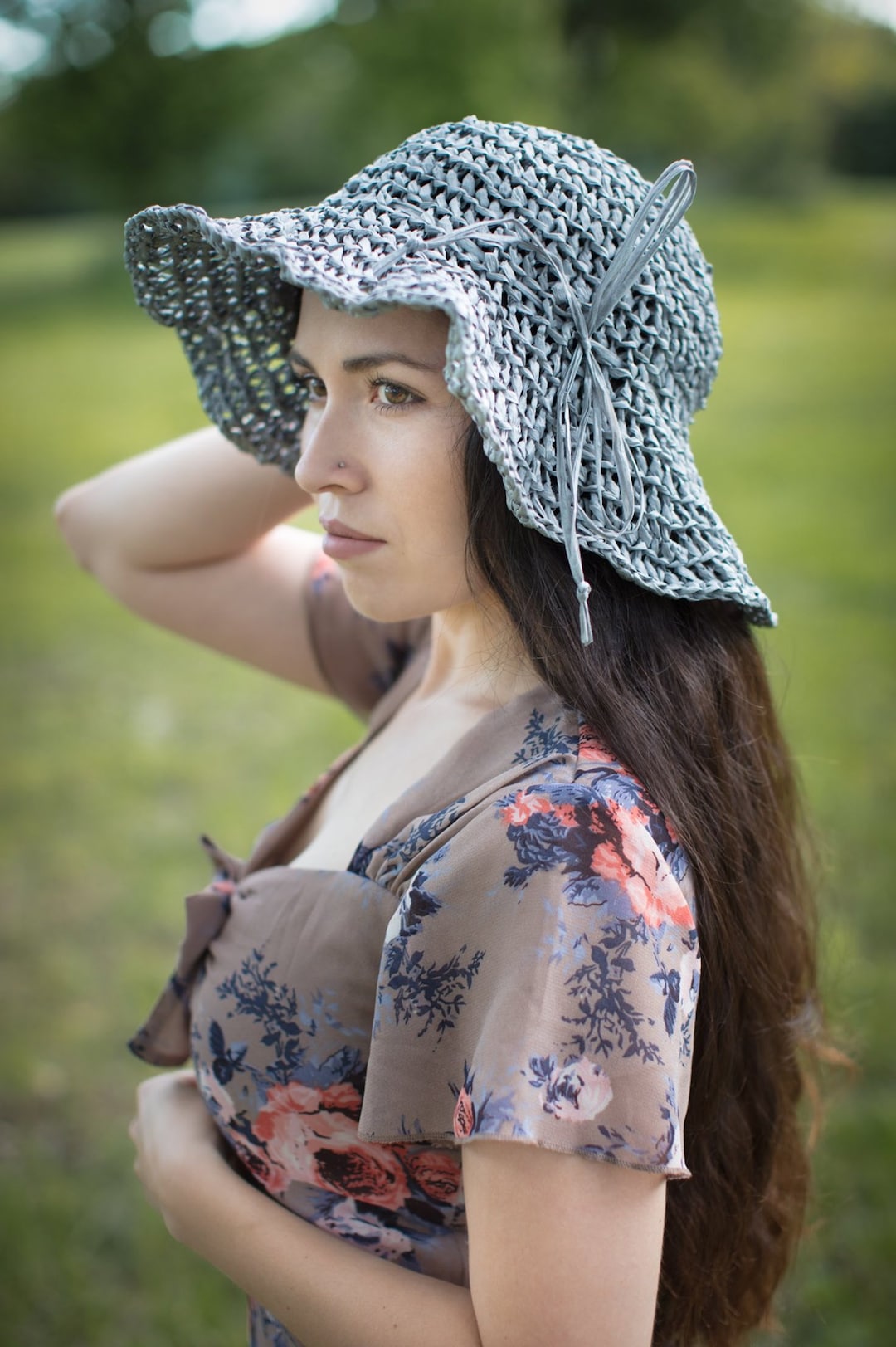 Crochet Pattern for Summer Solstice Sun Hat | 4 Sizes | Floppy Brim ...