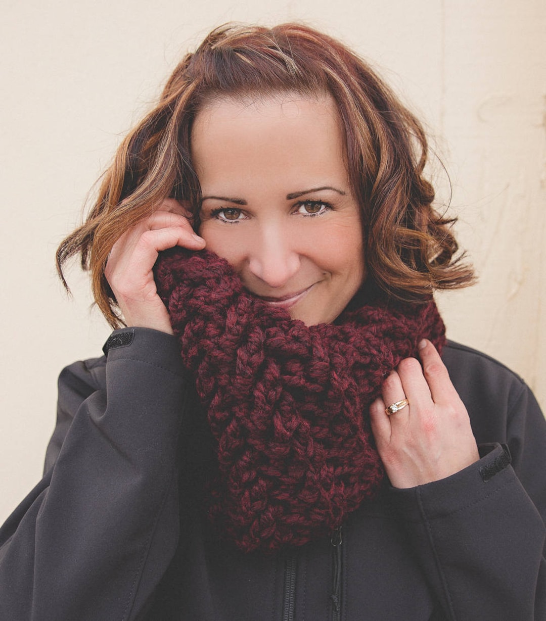 Crochet Pattern for Polar Vortex Cowl Any Size Scarf or Cowl Crocheting ...