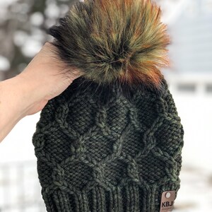 KNIT Pattern for Entangled Beanie | Knitting Pattern PDF Instructions ...