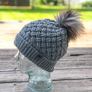 Crochet Pattern for Diagonal Weave Slouch | 5 Sizes Baby - Large Adult ...