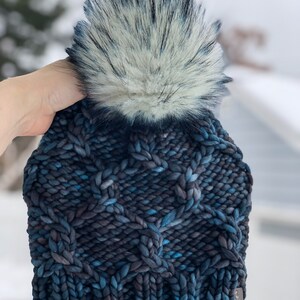 KNIT Pattern for Entangled Beanie | Knitting Pattern PDF Instructions ...