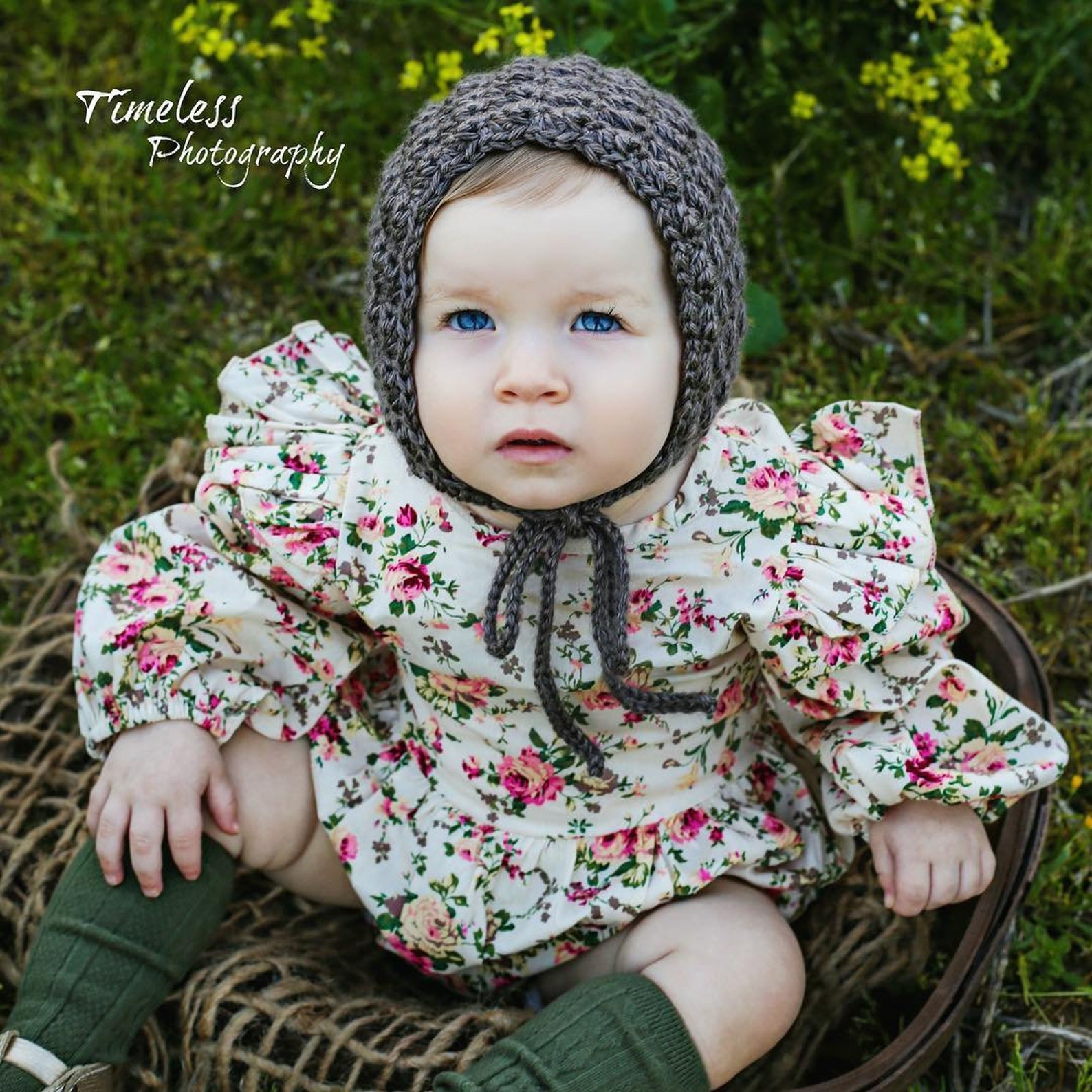 Crochet Pattern for Victorian Baby Bonnet Hat | 5 Sizes | Crochet Baby ...