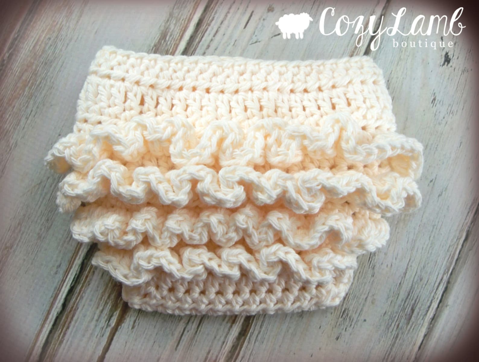Crochet Pattern for Ruffle Bum Baby Diaper Cover | 3 Sizes (bonnet NOT ...