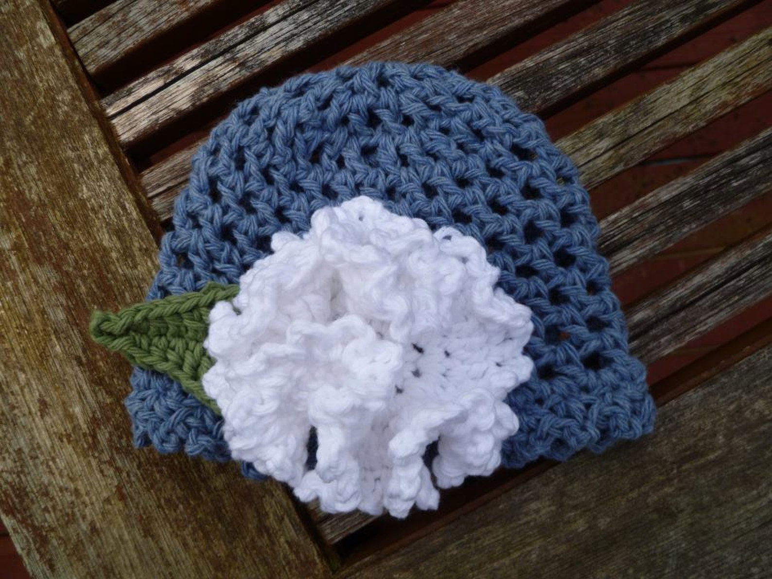 Crochet Pattern for Spring Bloom Beanie Flower Hat | 5 Sizes | Crochet ...