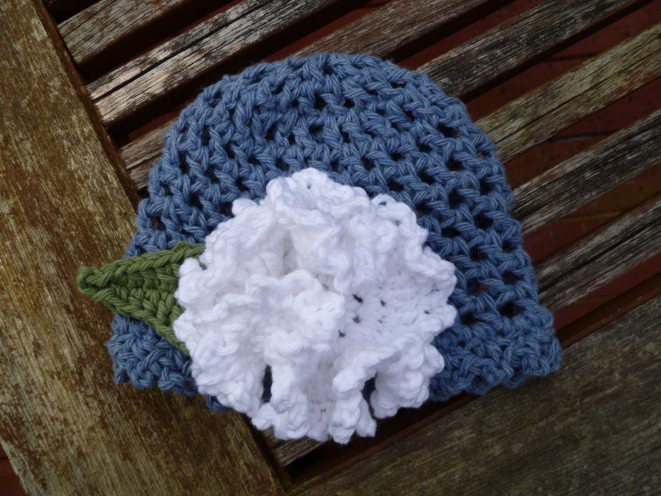 Crochet Pattern for Spring Bloom Beanie Flower Hat | 5 Sizes | Crochet ...