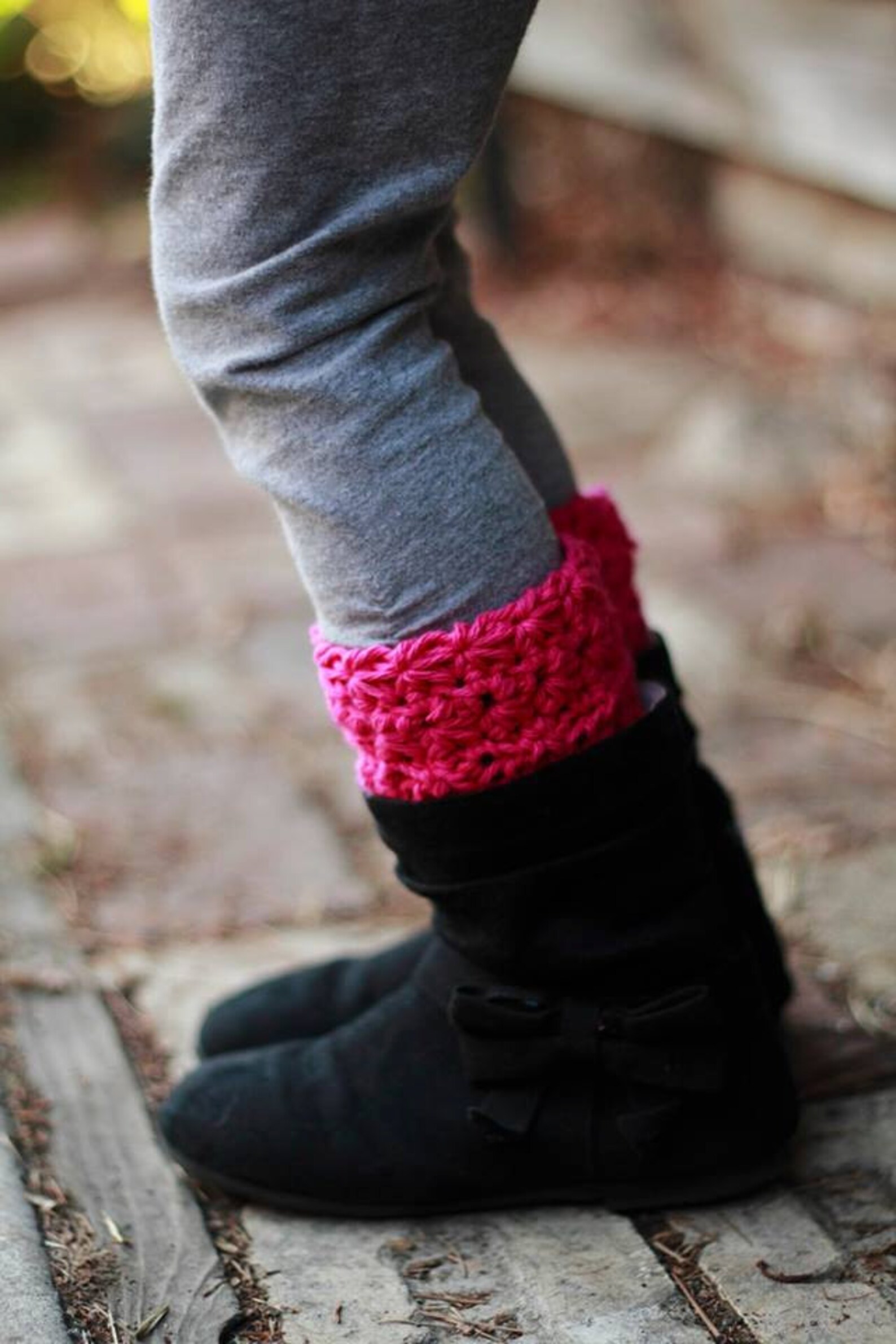 Crochet Pattern for Star Stitch Boot Cuffs Any Size - Etsy