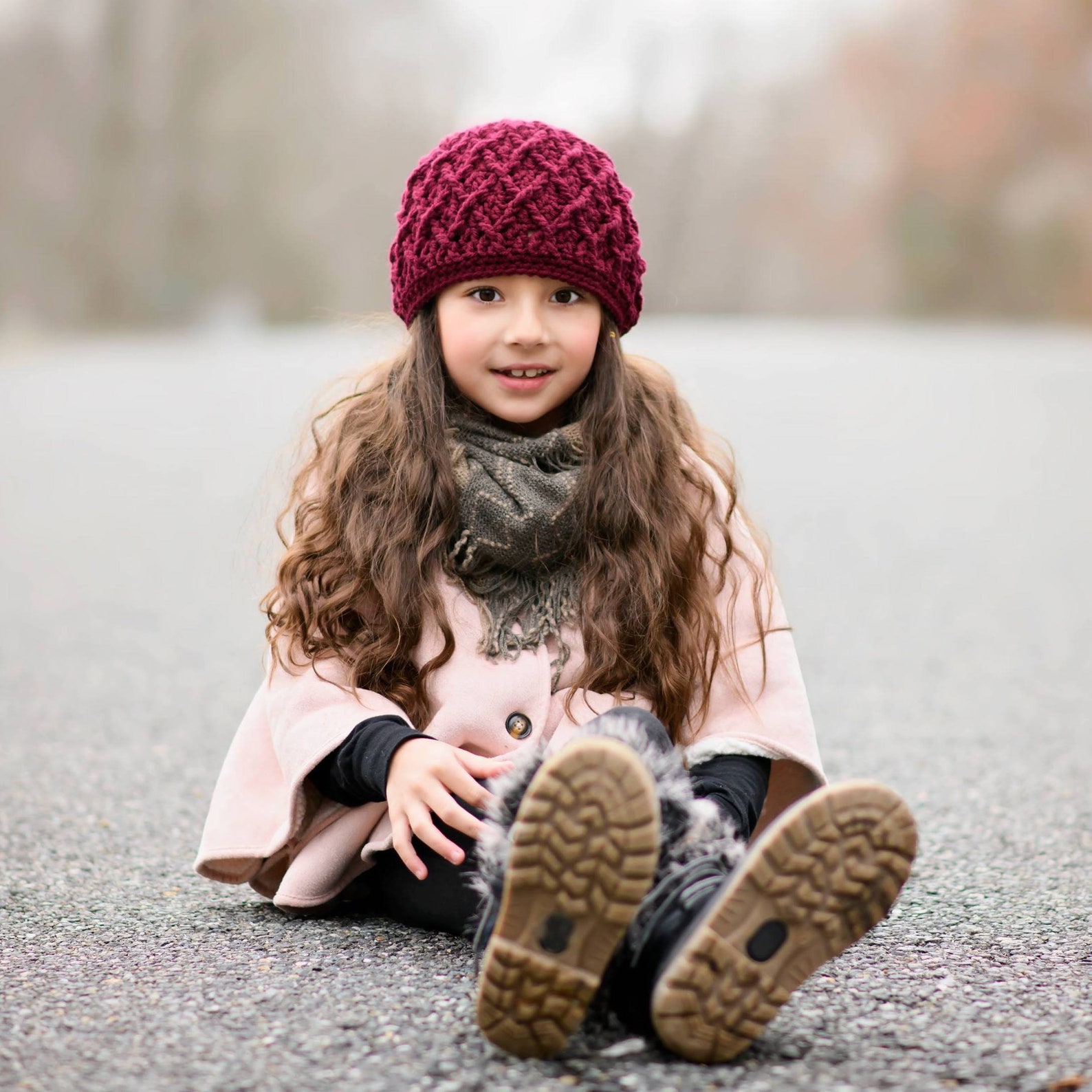 Crochet Pattern for Mini Harlequin Beanie Hat | 6 Sizes | Crochet Hat ...
