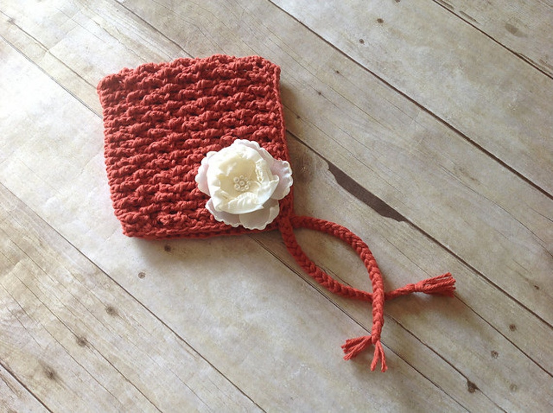 Crochet Pattern for Ripple Stitch Pixie Bonnet Hat | 6 Sizes | Crochet ...