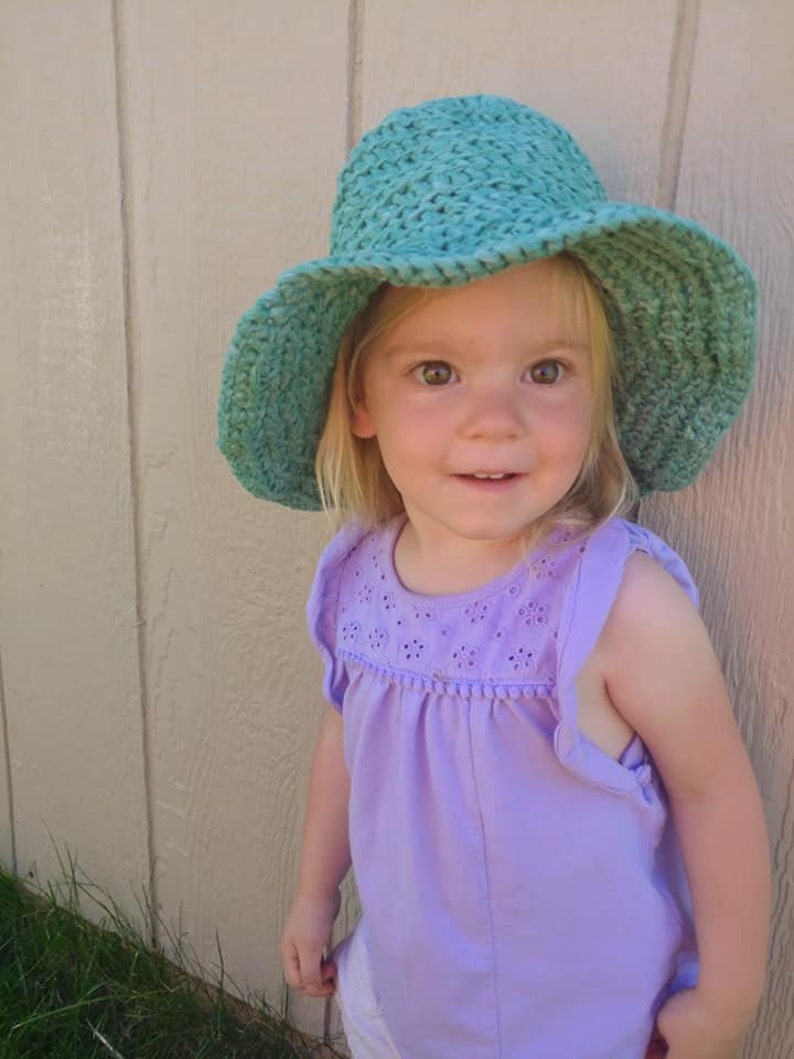Crochet Pattern for Summer Solstice Sun Hat | 4 Sizes | Floppy Brim ...