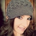 Crochet Pattern for Diagonal Weave Newsboy Beanie Hat | 6 Sizes ...