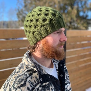 KNIT Pattern for Honeycomb Beanie | Knitting Pattern PDF Instructions ...