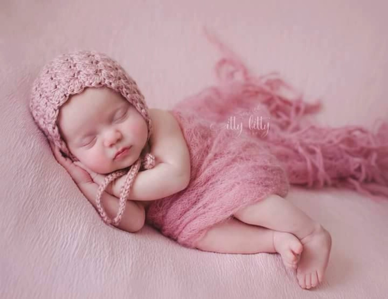 Crochet Pattern for Victorian Baby Bonnet Hat | 5 Sizes | Crochet Baby ...