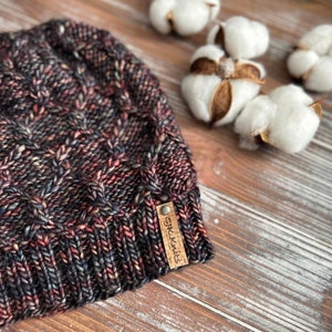 KNIT Pattern for Entangled Beanie | Knitting Pattern PDF Instructions ...