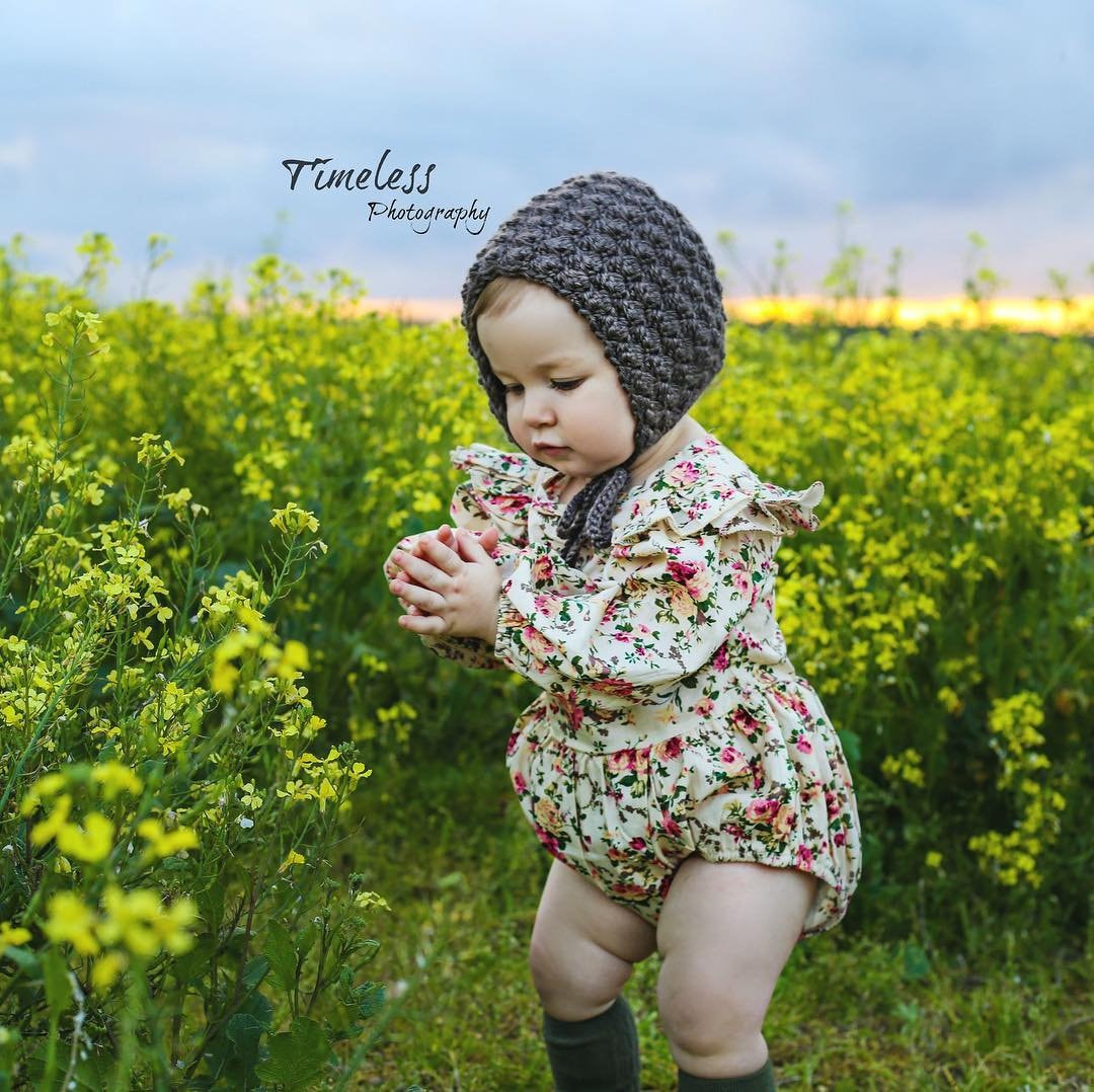 Crochet Pattern for Victorian Baby Bonnet Hat | 5 Sizes | Crochet Baby ...