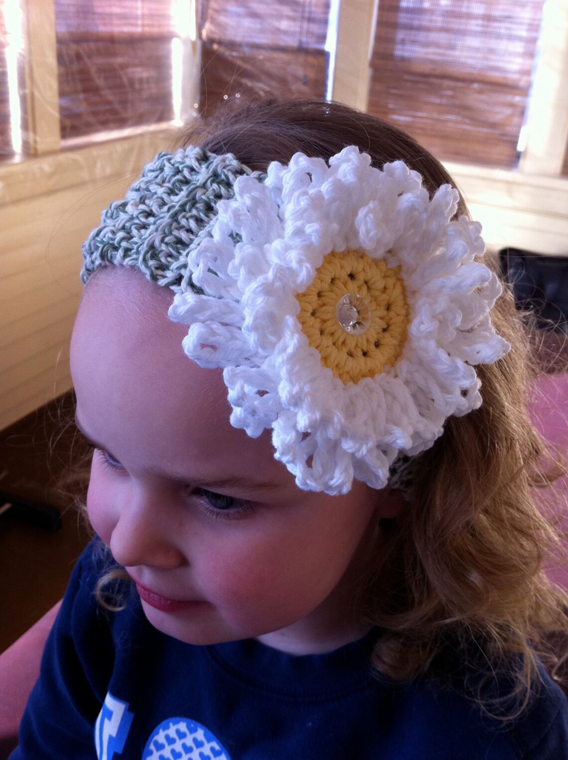 Crochet Pattern for Loopy Flower Headband Sizes Baby to | Etsy