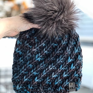 KNIT Pattern for Convolution Beanie | Knitting Pattern PDF Instructions ...