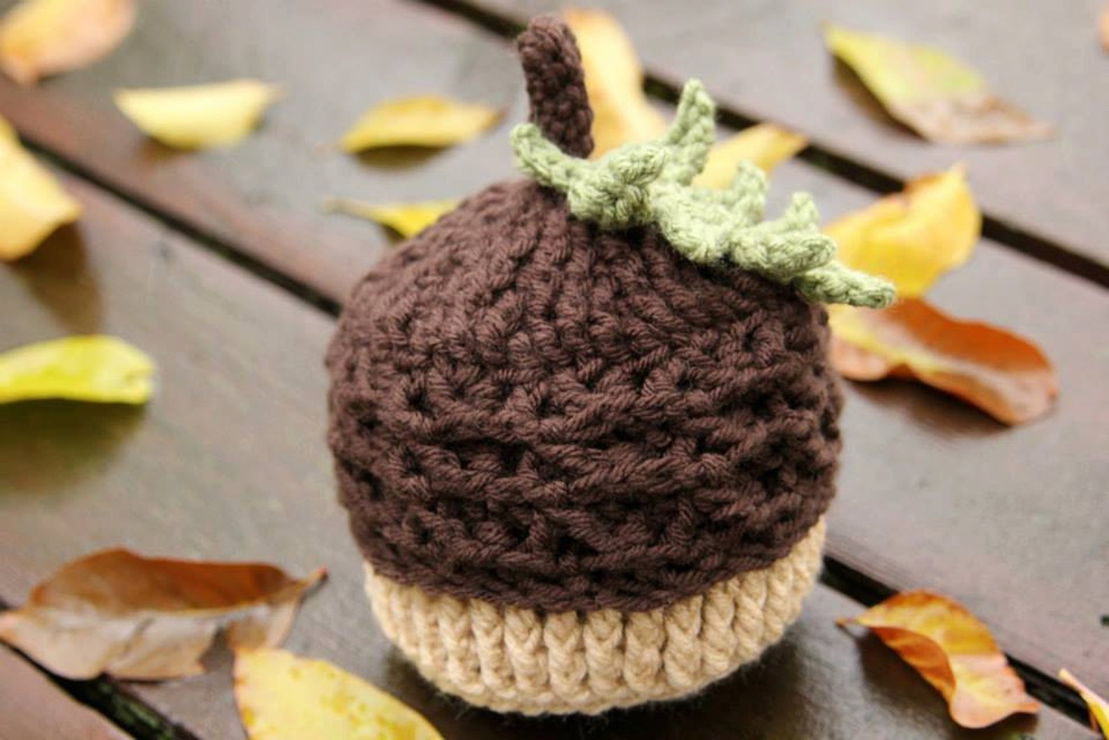Crochet Pattern for Acorn Hat | 5 Sizes | Crochet Hat Pattern | DIY ...