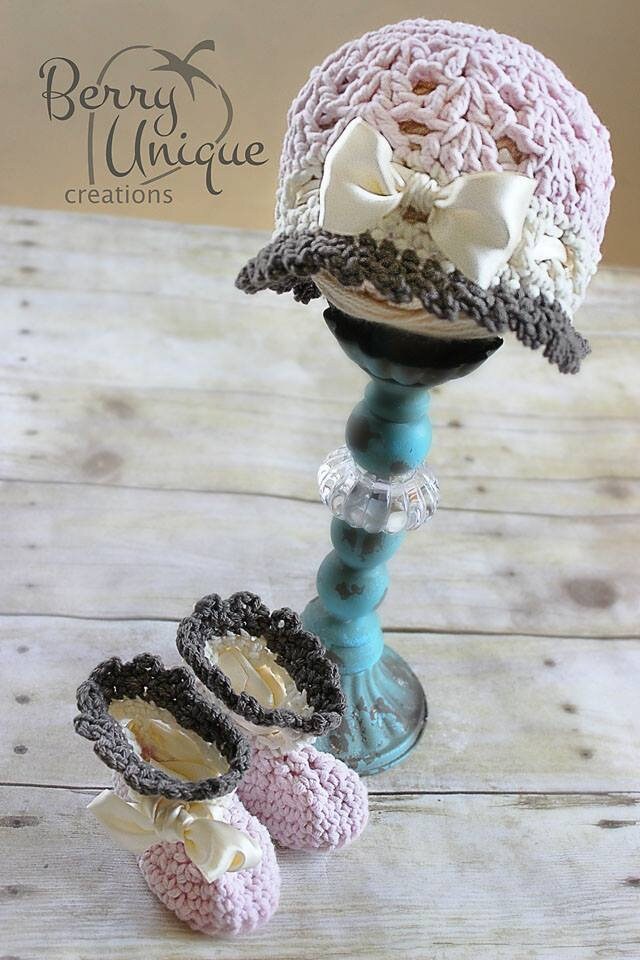 Crochet Pattern for Katrina Baby Booties 3 sizes Welcome | Etsy