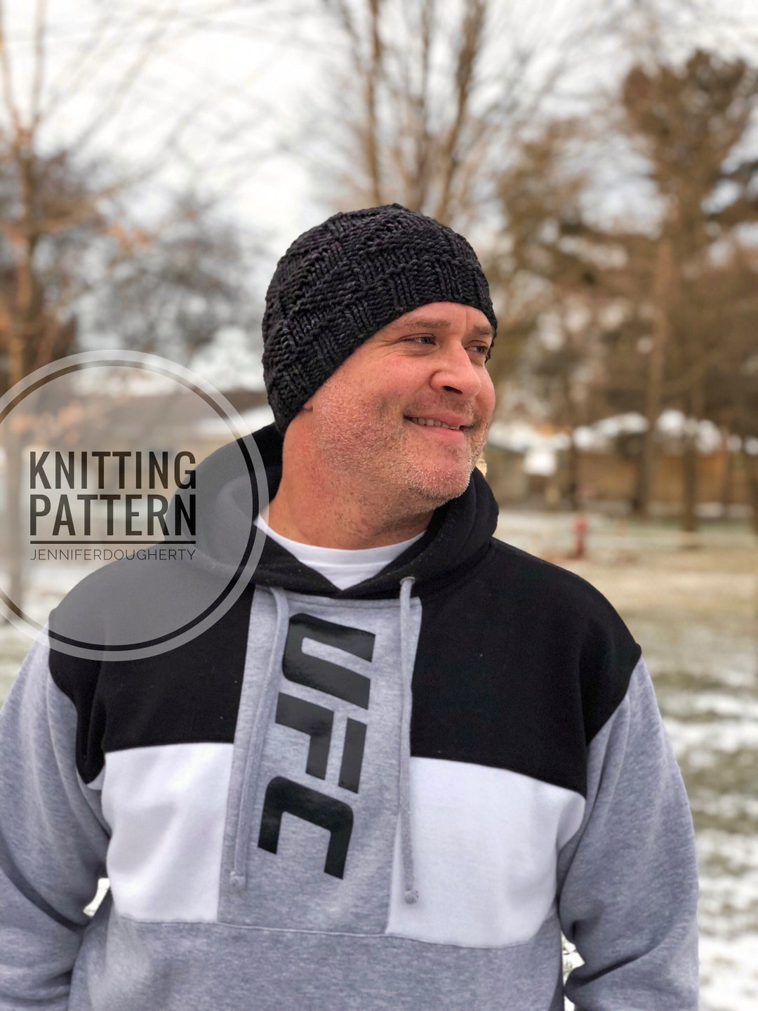 KNIT Pattern for Trilateral Beanie | Multiple Sizes | Knit Hat Pattern ...