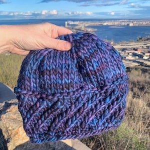 KNIT Pattern for Alpine Twist Beanie | Knitting Pattern PDF ...