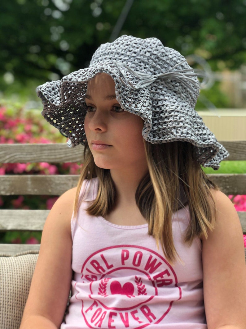 Crochet Pattern for Summer Solstice Sun Hat | 4 Sizes | Floppy Brim ...