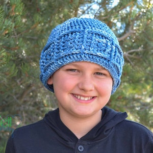 Crochet Pattern for Labyrinth Beanie Hat | 5 Sizes | Crochet Hat ...