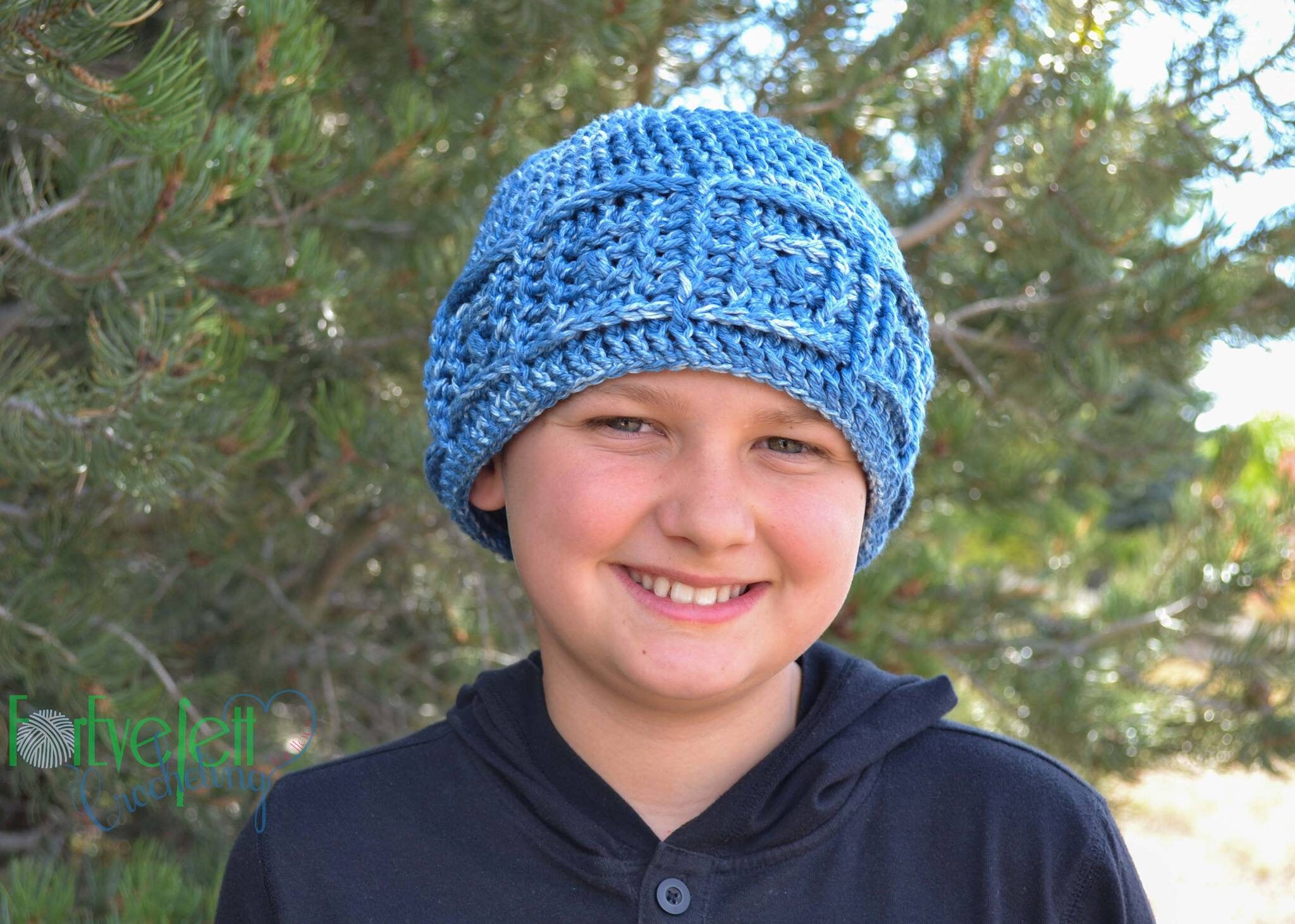 Crochet Pattern for Labyrinth Beanie Hat | 5 Sizes | Crochet Hat ...