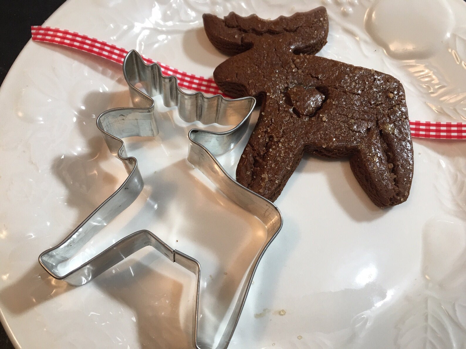 Moose Shaped Cocoa Gingerbread Cookies, Holiday Treats (1 Dozen) - Etsy