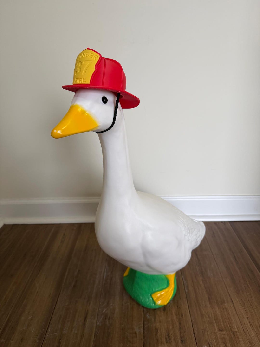 Firefighter Hat for Porch Goose - 3D Printed Accessory - Etsy
