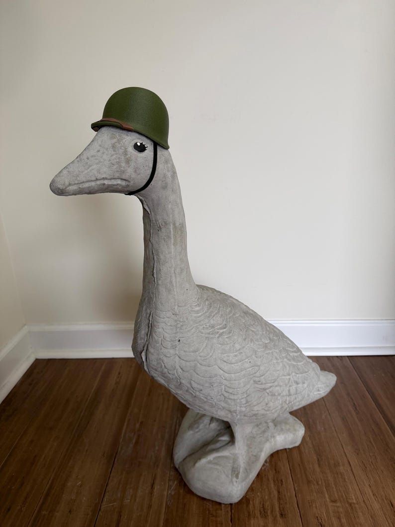 Army Helmet for Porch Goose - 3D Printed Accessory - Etsy