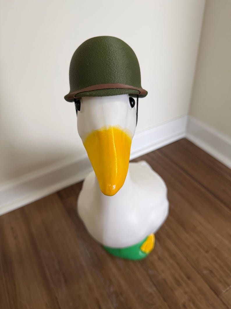 Army Helmet for Porch Goose - 3D Printed Accessory - Etsy