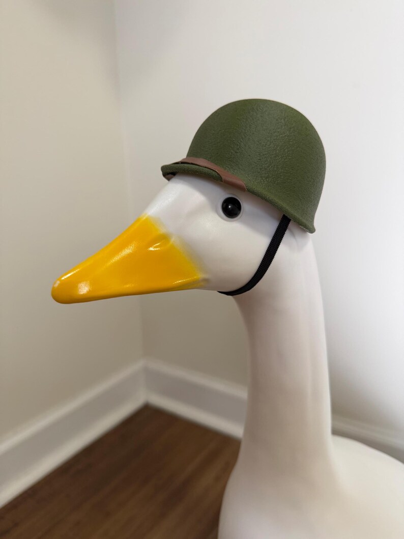 Army Helmet for Porch Goose - 3D Printed Accessory - Etsy