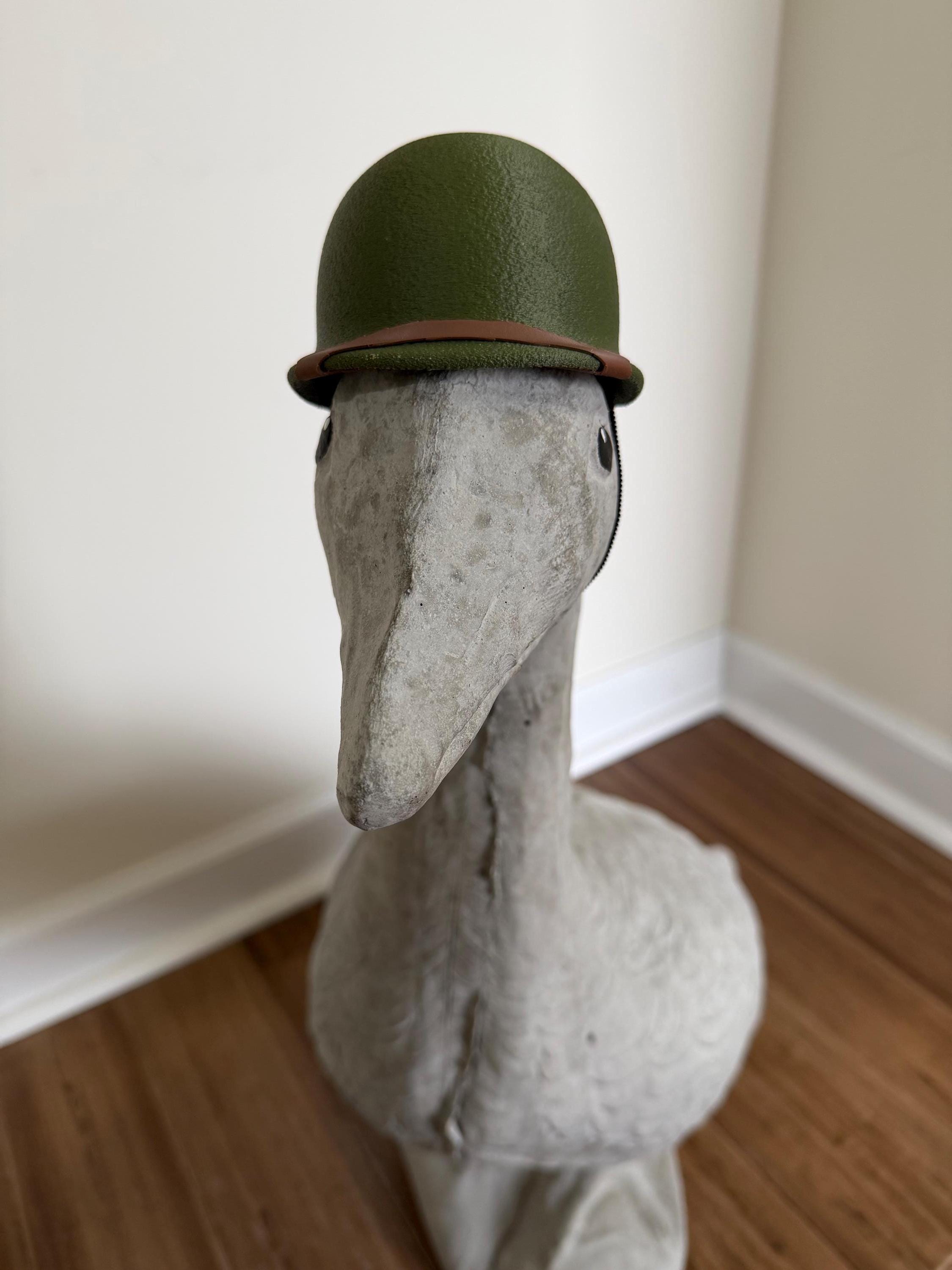 Army Helmet for Porch Goose - 3D Printed Accessory - Etsy
